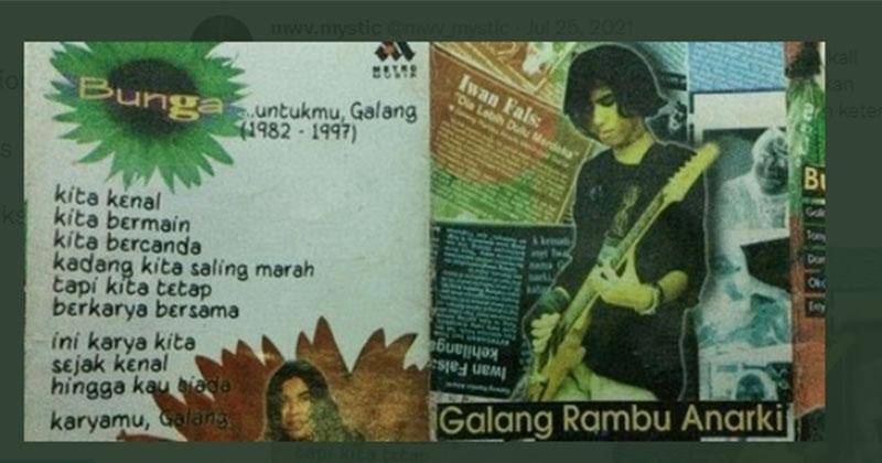 10 Fakta Mendiang Galang Rambu Anarki, Anak Iwan Fals | Popmama.com